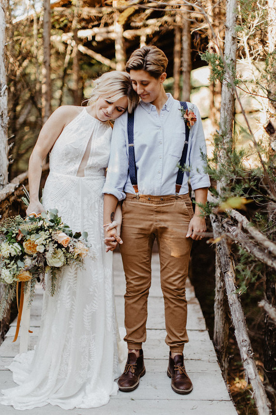 Vintage Fall Same Sex Wedding Inspiration Wedding And Party Ideas 100