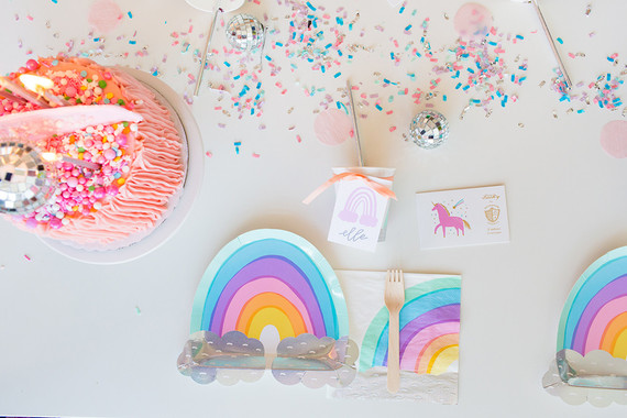 Rainbow pastel unicorn birthday party | Wedding & Party Ideas | 100 ...