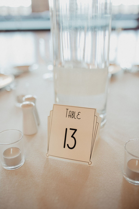 Art Deco table numbers | Wedding & Party Ideas | 100 Layer Cake