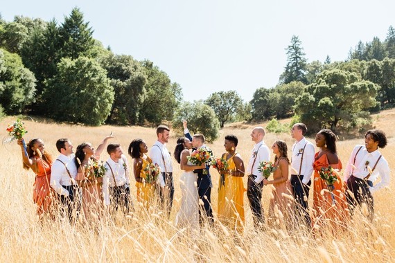 Bright, rustic orange + yellow Northern California ranch wedding | Wedding & Party Ideas | 100 ...