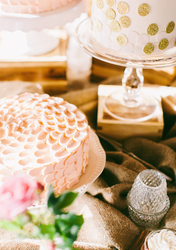 Pink Scalloped Frosting Cake | Wedding & Party Ideas | 100 Layer Cake