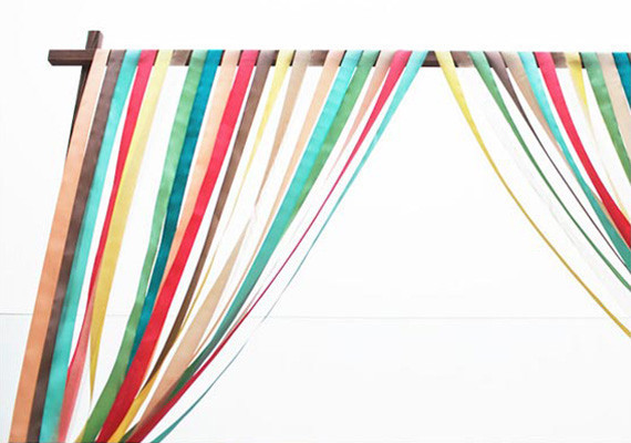 DIY Wood Arch with Colorful Ribbon | Wedding & Party Ideas | 100 Layer Cake