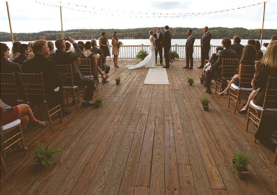 Lake Dock Wedding Ceremony | Wedding & Party Ideas | 100 Layer Cake