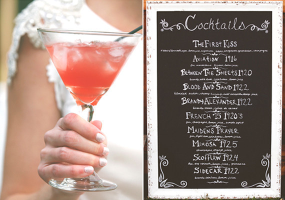 1920's cocktail menu | Wedding & Party Ideas | 100 Layer Cake