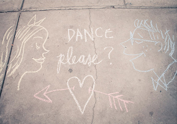 Dance Floor Chalk Drawings | Wedding & Party Ideas | 100 Layer Cake