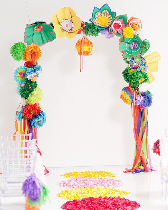 Modern, Colorful Wedding Ceremony Decor | Wedding & Party Ideas | 100 ...