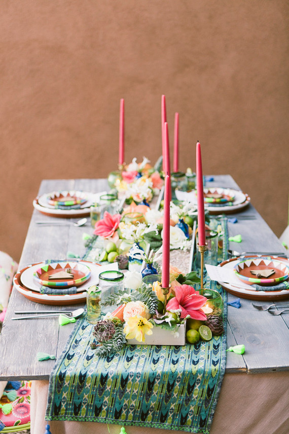 Mexican themed tablescape | Wedding & Party Ideas | 100 Layer Cake