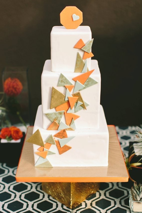 Geometric wedding cake | Wedding & Party Ideas | 100 Layer Cake