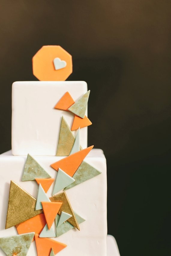 Geometric wedding cake | Wedding & Party Ideas | 100 Layer Cake