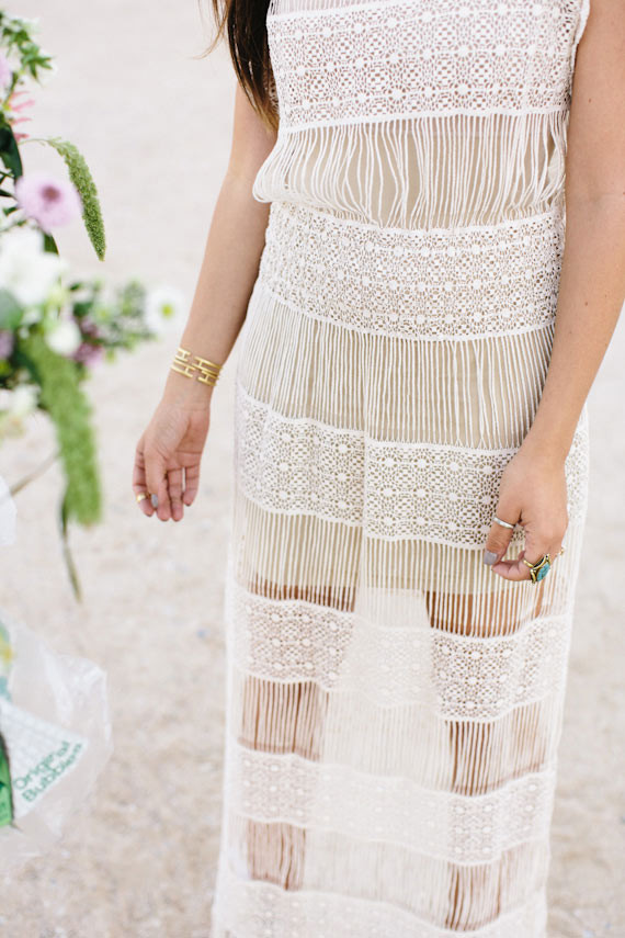 Sheer cream wedding dress | Wedding & Party Ideas | 100 Layer Cake