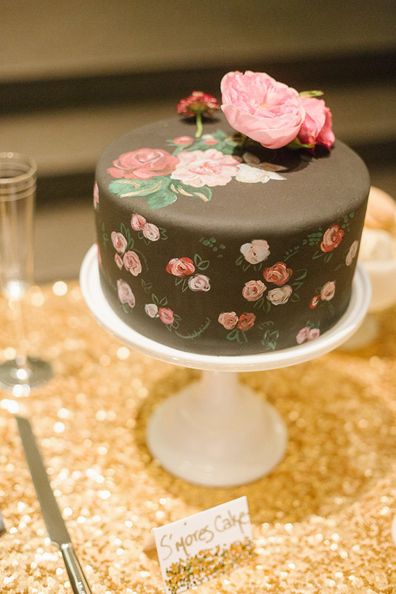 Brown and floral wedding cake | Wedding & Party Ideas | 100 Layer Cake
