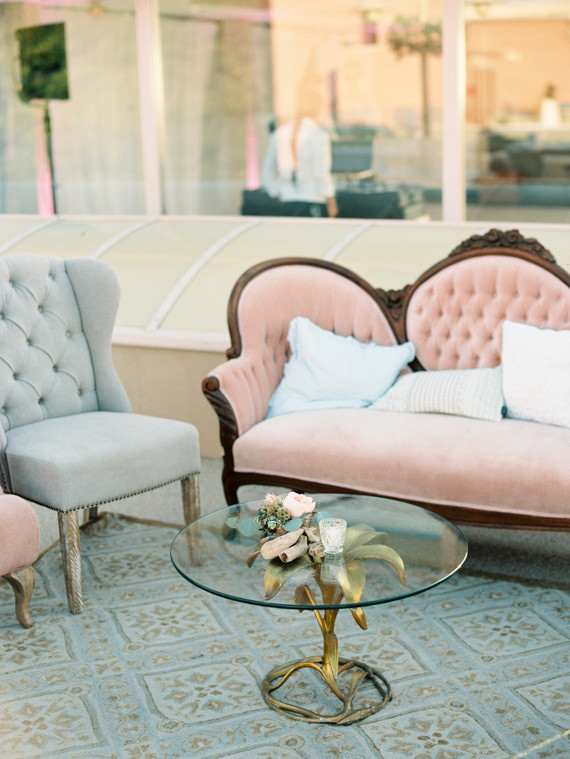 Pink and light blue lounge area | Wedding & Party Ideas | 100 Layer Cake