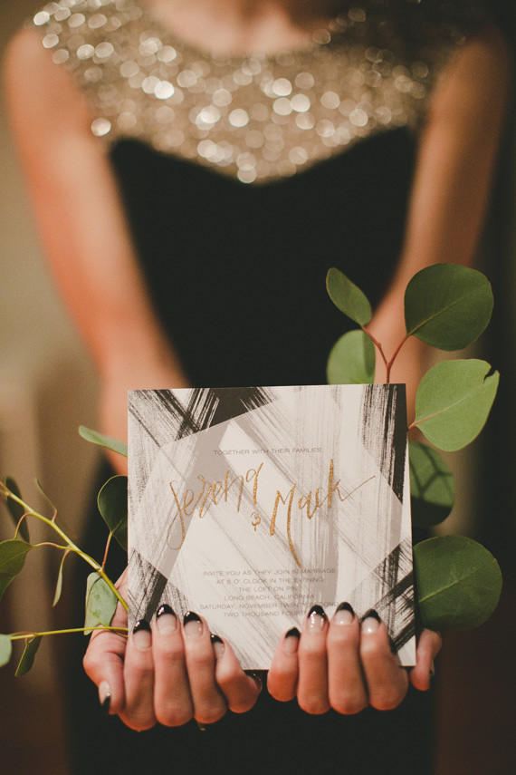 Rustic Black and White Wedding Invitation | Wedding & Party Ideas | 100 ...