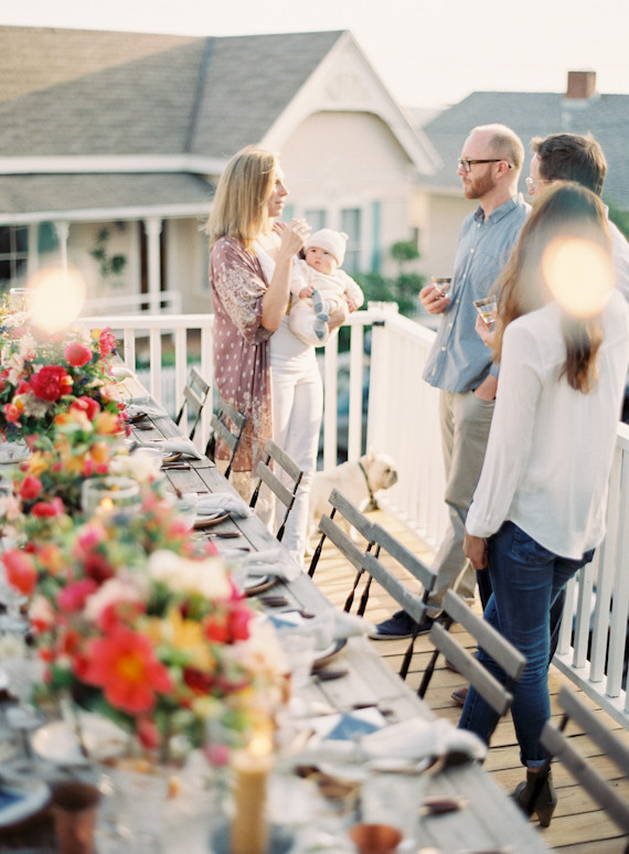 Colorful intimate dinner party | Wedding & Party Ideas | 100 Layer Cake