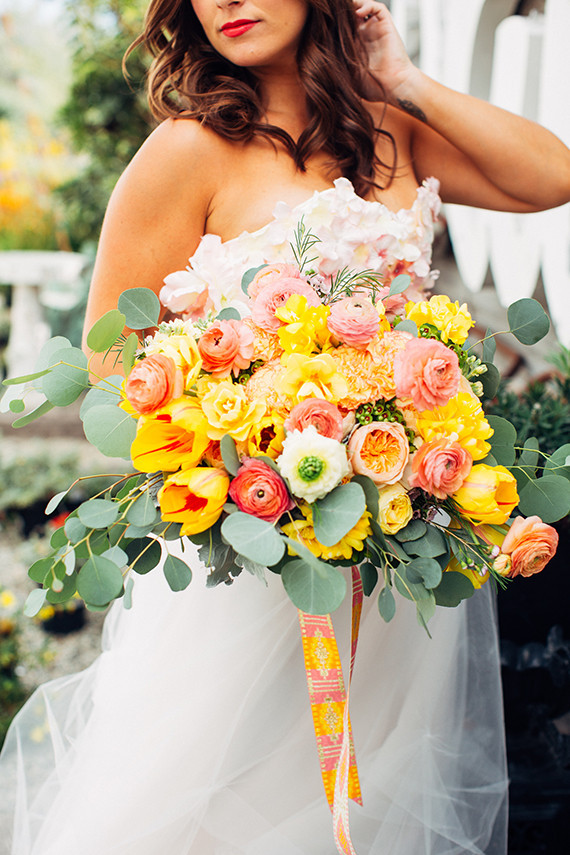 Citrus inspired wedding florals | Wedding & Party Ideas | 100 Layer Cake