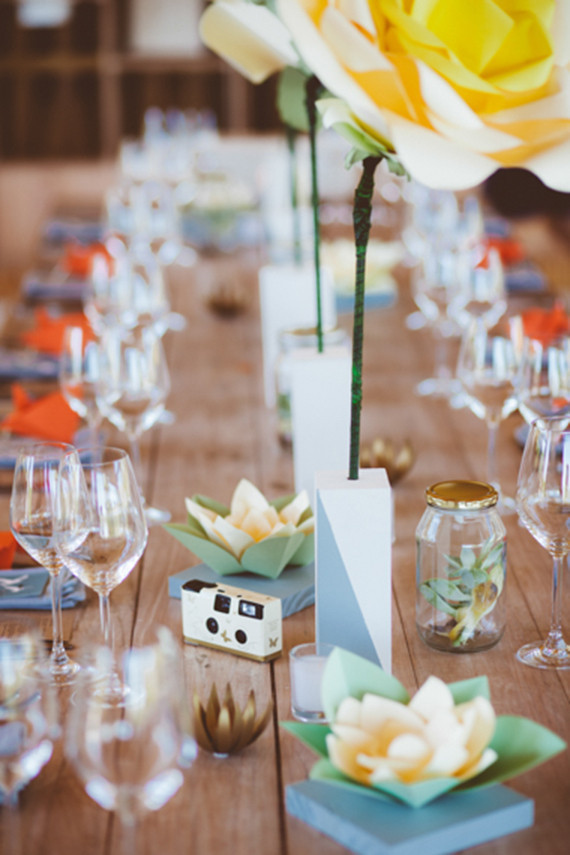 DIY paper flower tablescape | Wedding & Party Ideas | 100 Layer Cake