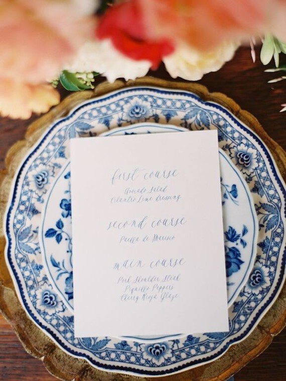 Vintage Spanish inspired wedding menu | Wedding & Party Ideas | 100 ...