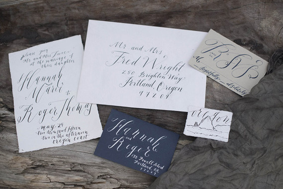 Calligraphy invitation | Wedding & Party Ideas | 100 Layer Cake