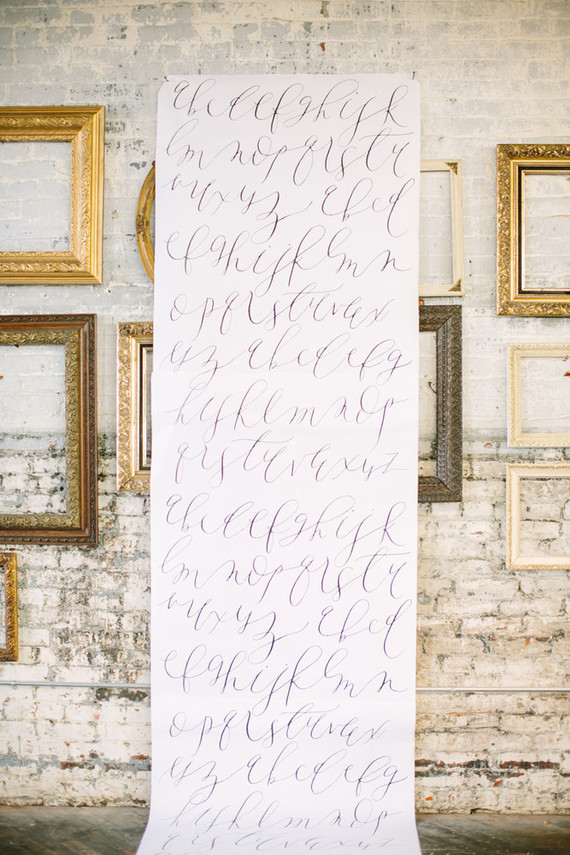 Calligraphy photo booth backdrop | Wedding & Party Ideas | 100 Layer Cake