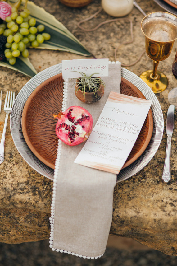 Bohemian place setting | Wedding & Party Ideas | 100 Layer Cake