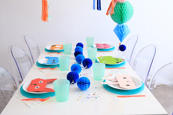 bright modern birthday party | Wedding & Party Ideas | 100 Layer Cake