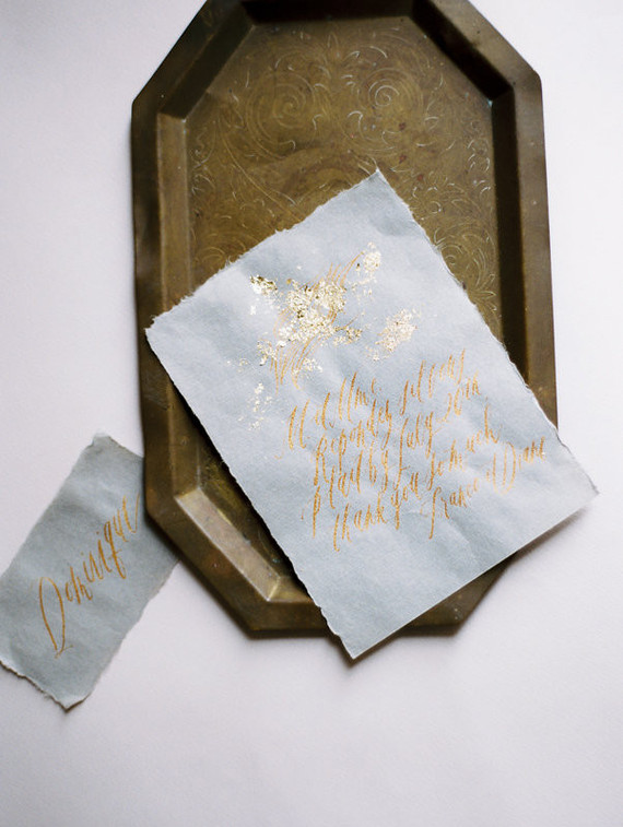 Handwritten gold calligraphy | Wedding & Party Ideas | 100 Layer Cake
