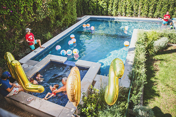 neon pool party for kids | Wedding & Party Ideas | 100 Layer Cake