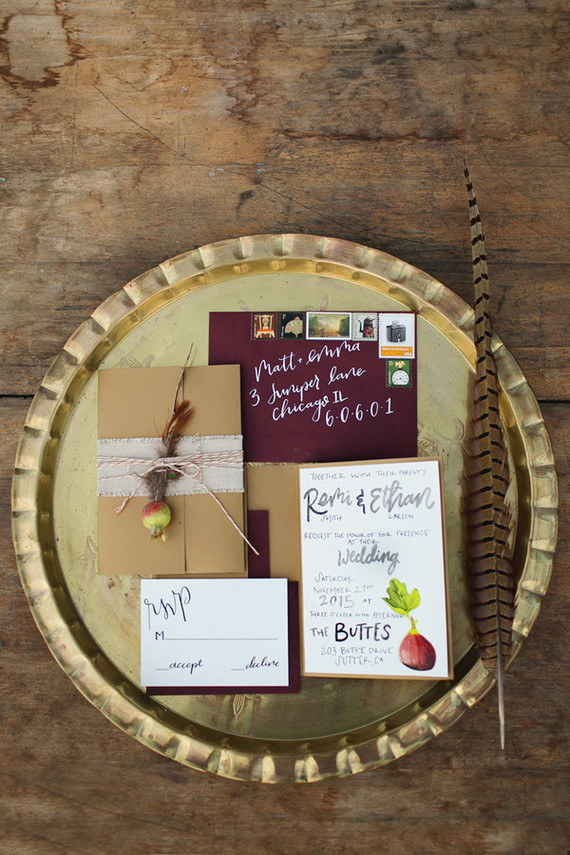 Fall wedding invitation suite | Wedding & Party Ideas | 100 Layer Cake