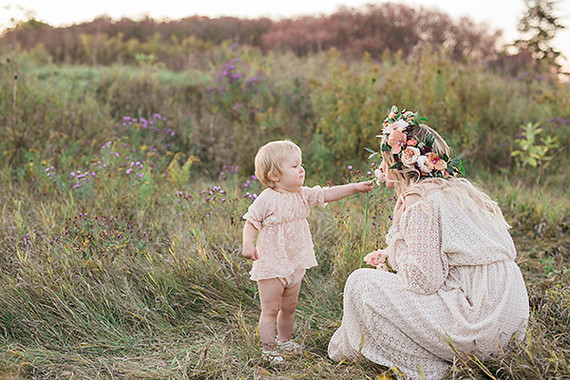 Sunset flower crown maternity photos | Browse Wedding & Party Ideas ...