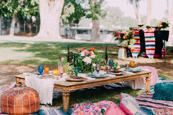 Fall bohemian tablescape | Wedding & Party Ideas | 100 Layer Cake