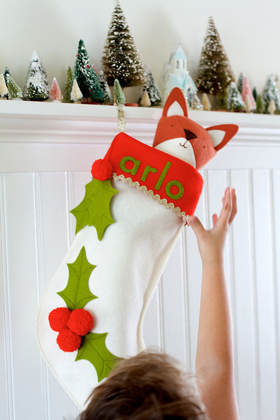 DIY felt stocking tutorial with Walnut Animal Society | Wedding & Party ...