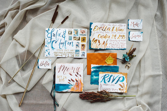 Hand drawn wedding invitations | Wedding & Party Ideas | 100 Layer Cake