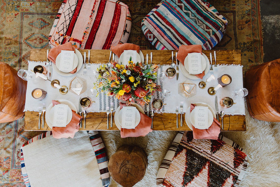 Bohemian tablescape | Wedding & Party Ideas | 100 Layer Cake