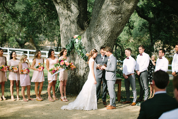 Rustic spring wedding ceremony | Wedding & Party Ideas | 100 Layer Cake