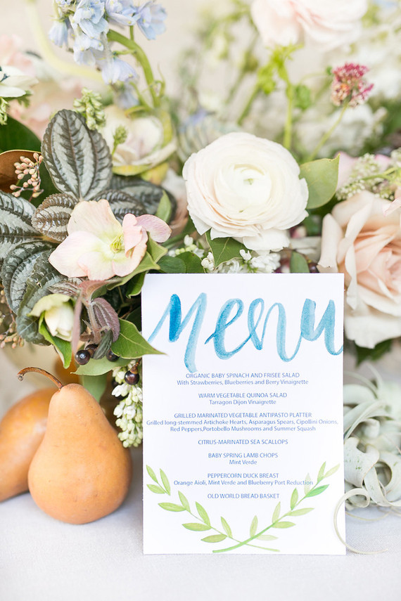Spring wedding menu | Wedding & Party Ideas | 100 Layer Cake