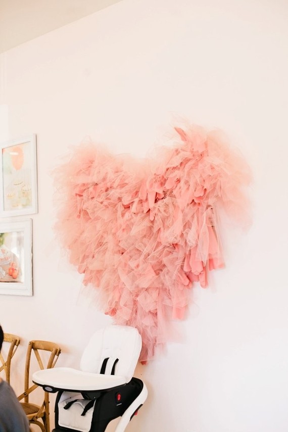 ruffle heart decoration | Wedding & Party Ideas | 100 Layer Cake