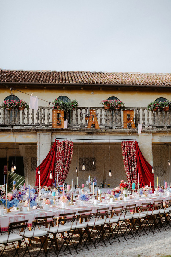 Colorful eclectic Italian wedding | Wedding & Party Ideas | 100 Layer Cake