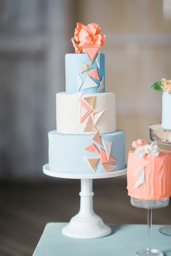 Modern geometric cake display | Wedding & Party Ideas | 100 Layer Cake