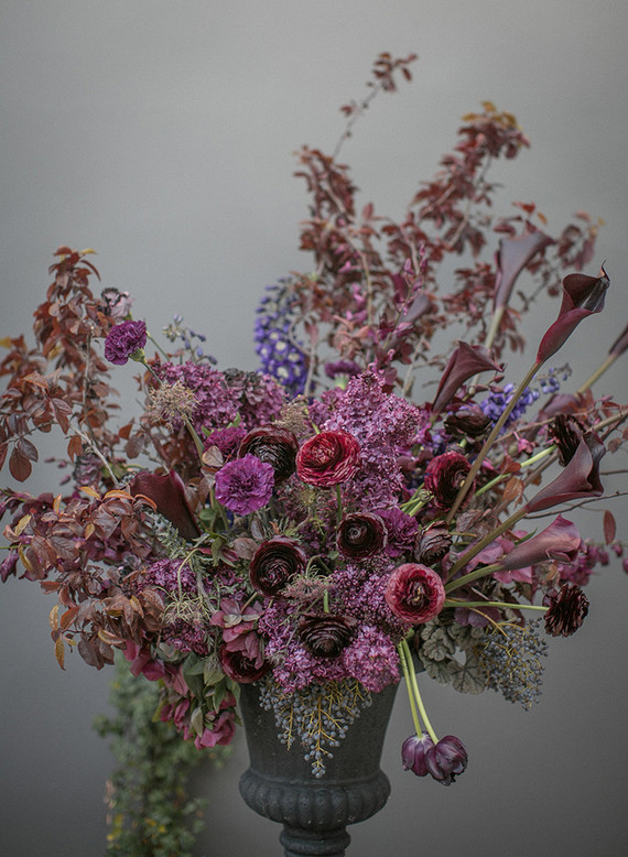 Deep purple florals | Wedding & Party Ideas | 100 Layer Cake