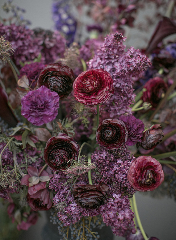 Deep purple florals | Wedding & Party Ideas | 100 Layer Cake