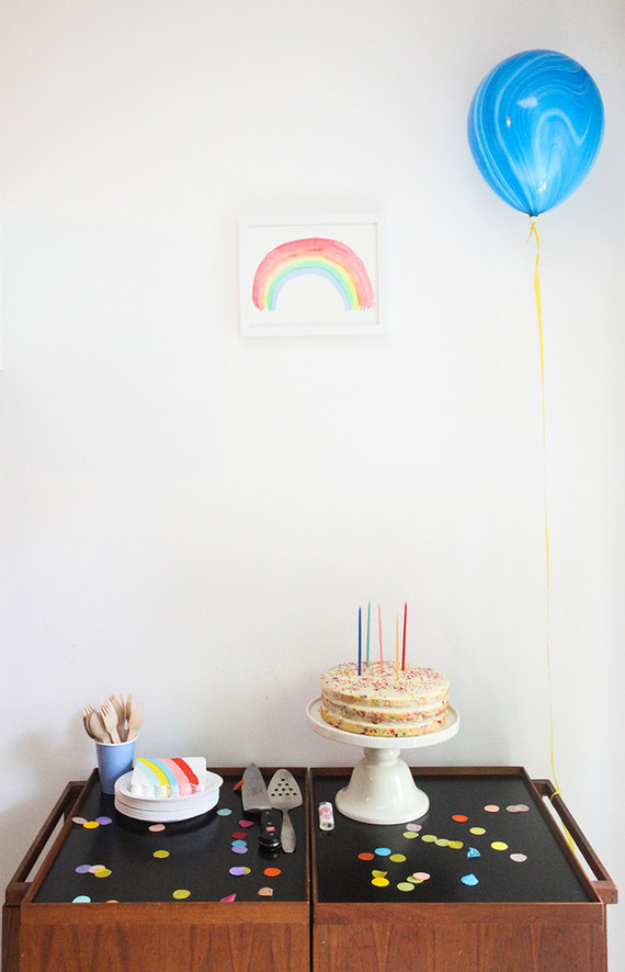 simple rainbow birthday party | Wedding & Party Ideas | 100 Layer Cake