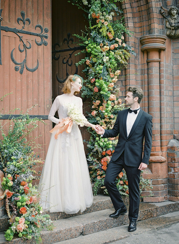 Romantic modern church wedding inspiration | Wedding & Party Ideas ...