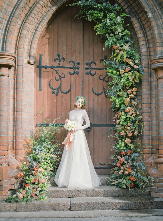 Romantic modern church wedding inspiration | Wedding & Party Ideas ...