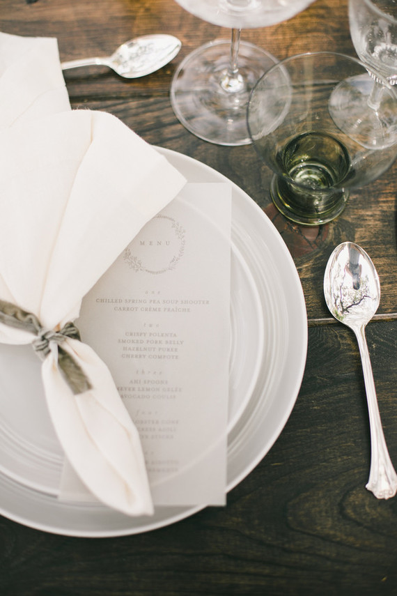 Classic place setting | Wedding & Party Ideas | 100 Layer Cake