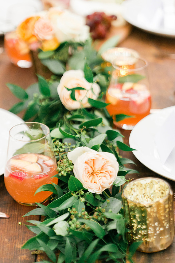 floral table garland | Wedding & Party Ideas | 100 Layer Cake