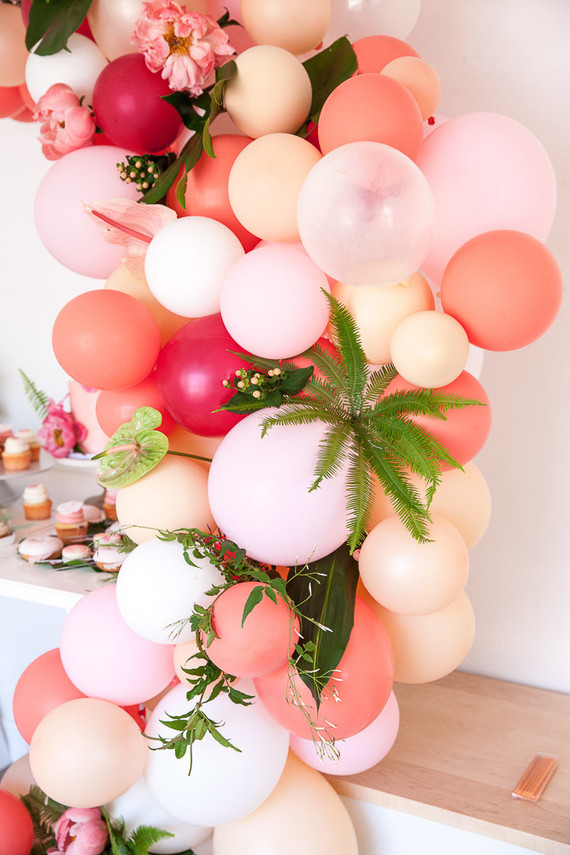 pink balloon installation | Wedding & Party Ideas | 100 Layer Cake