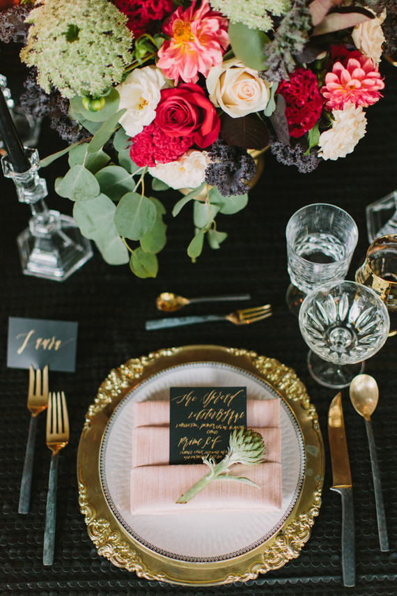 black and gold fall wedding ideas | Wedding & Party Ideas | 100 Layer Cake