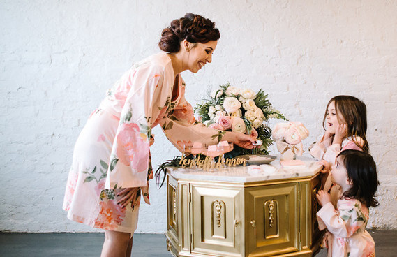floral bridal robe | Wedding & Party Ideas | 100 Layer Cake