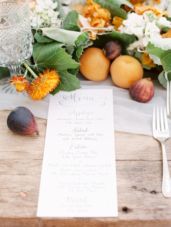 Harvest menu | Wedding & Party Ideas | 100 Layer Cake
