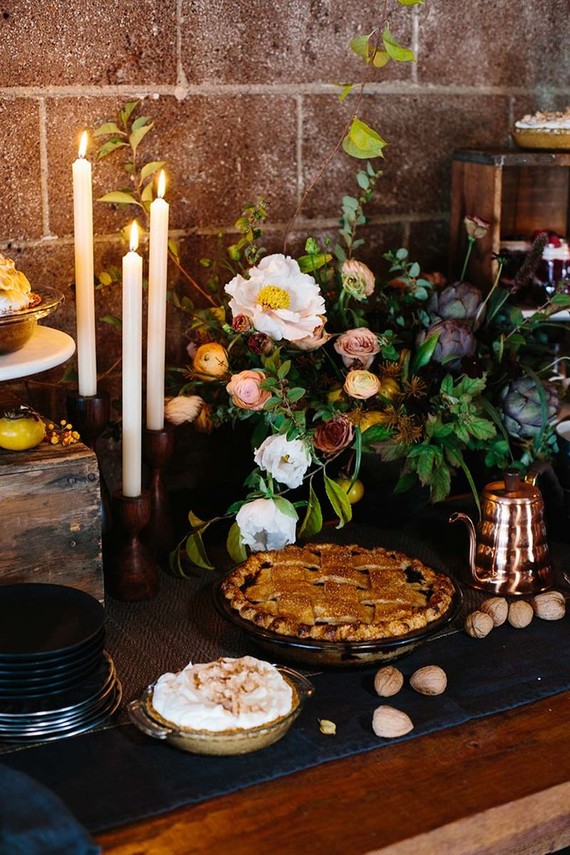 Thanksgiving pie table | Wedding & Party Ideas | 100 Layer Cake